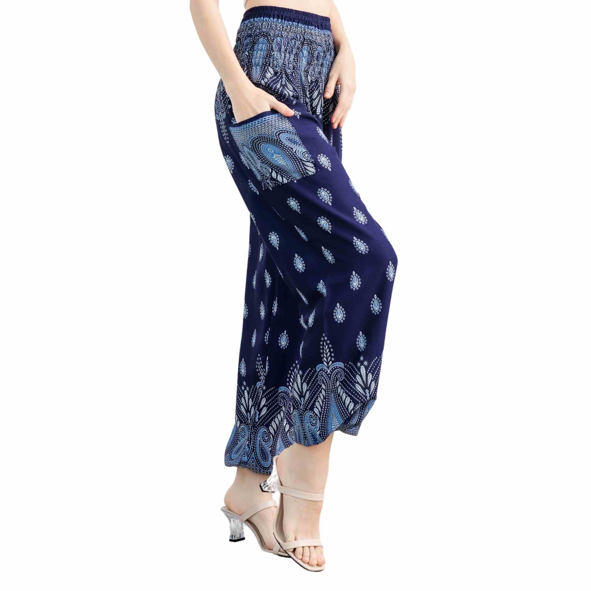 Boho Pants Hidden Gem Blue Harem Pants – The Boho Pants